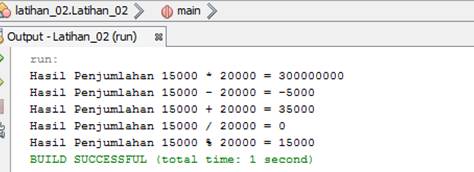 Laporan Praktikum MODUL 2: TIPE DATA VARIABEL DAN OPERATOR | Agung ...
