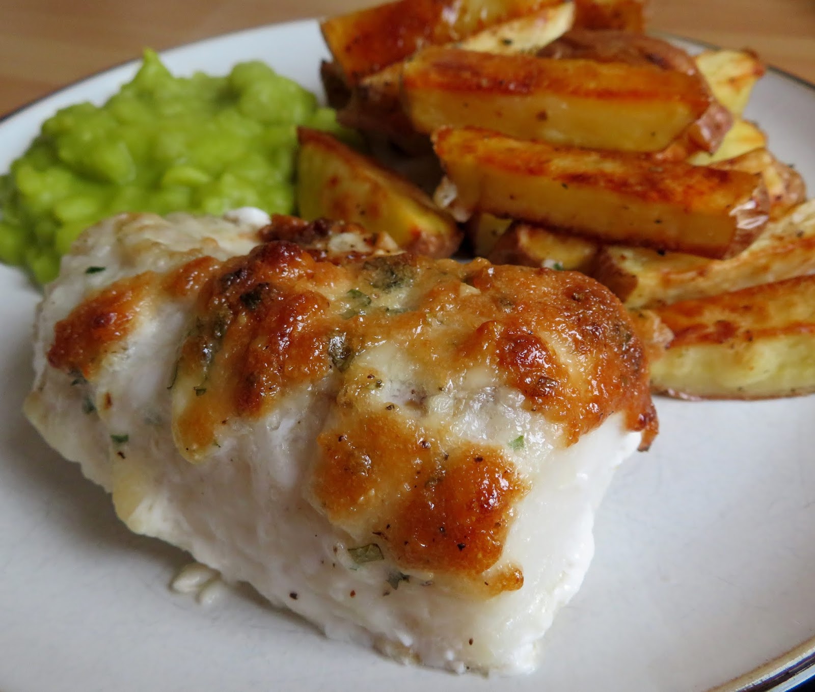 Garlic Herbed Cod & Chips | The English Kitchen