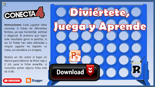 Juego Conecta 4 en PowerPoint - Tecnología Secundaria