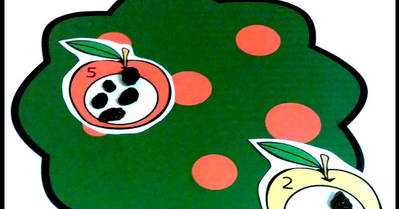 Counting Apple Seeds {FREE} Preschool File Folder Game! | Preschool ...