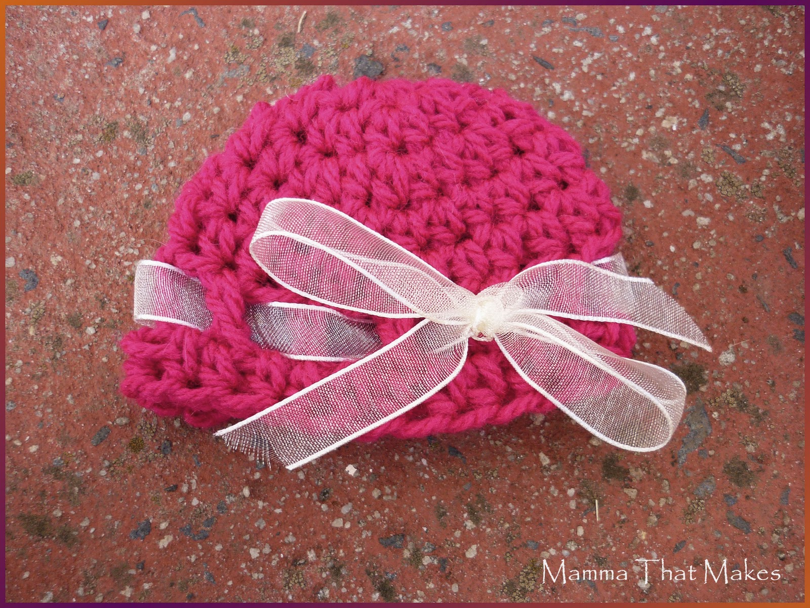 Mamma That Makes: Crochet pattern - Ribbons n Bows - Angel Hat