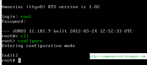 GNS3 Labs | CCNP | CCNA Labs: Juniper commands | Most basic CLI ...