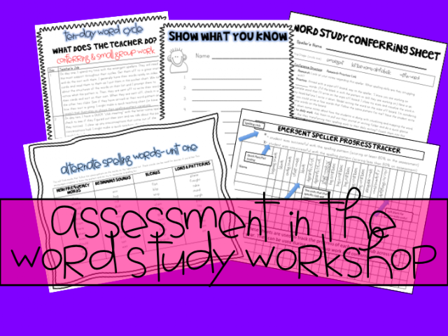 Another Glorious Day : Assessment In the Word Study Workshop
