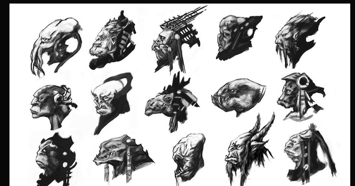 r0_1: Quick Monster Head Sketch and Mic. 3D