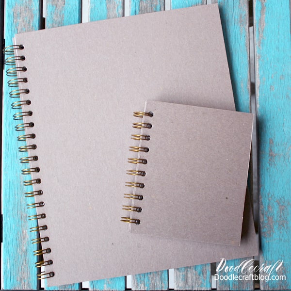 Character Notebooks Made with Cinch Binding Tool
