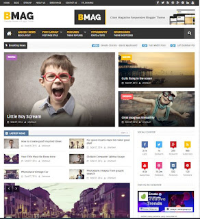 BMAG Premium Blogger Template - Magazine Responsive Blogger Template ...