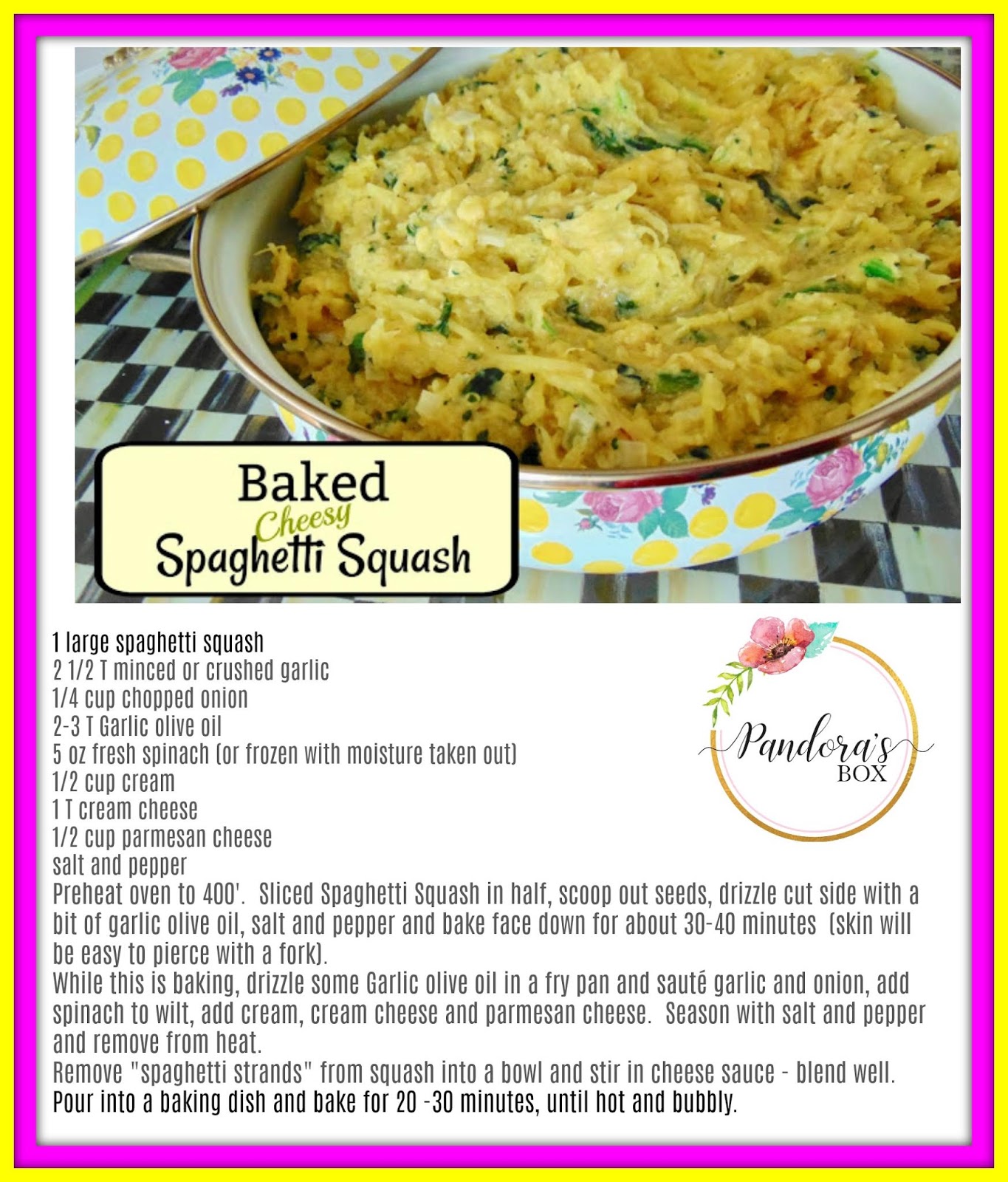 Recipes - Pandora's Box