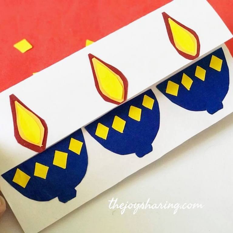 Handmade Diwali Card - The Joy of Sharing