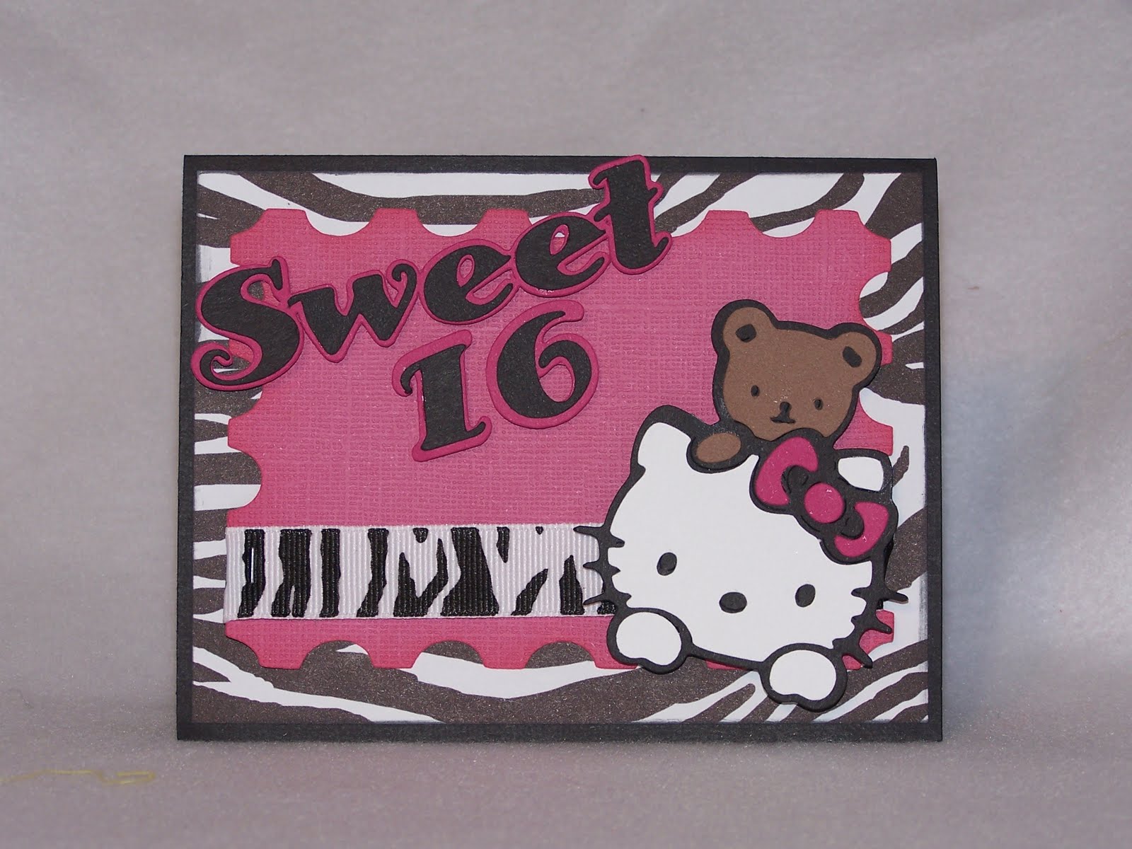 The Crafty Mermaid: Hello Kitty Sweet 16 Invitation