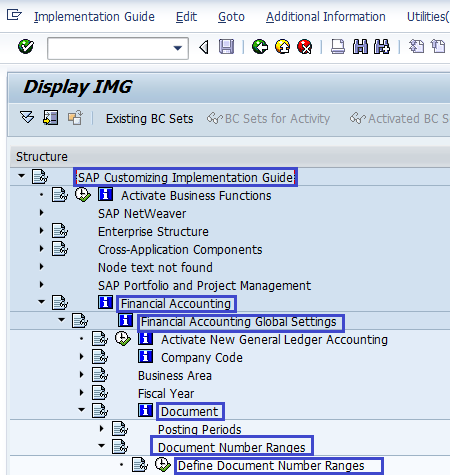 SAP FICO Central: Define Document Number Ranges in SAP
