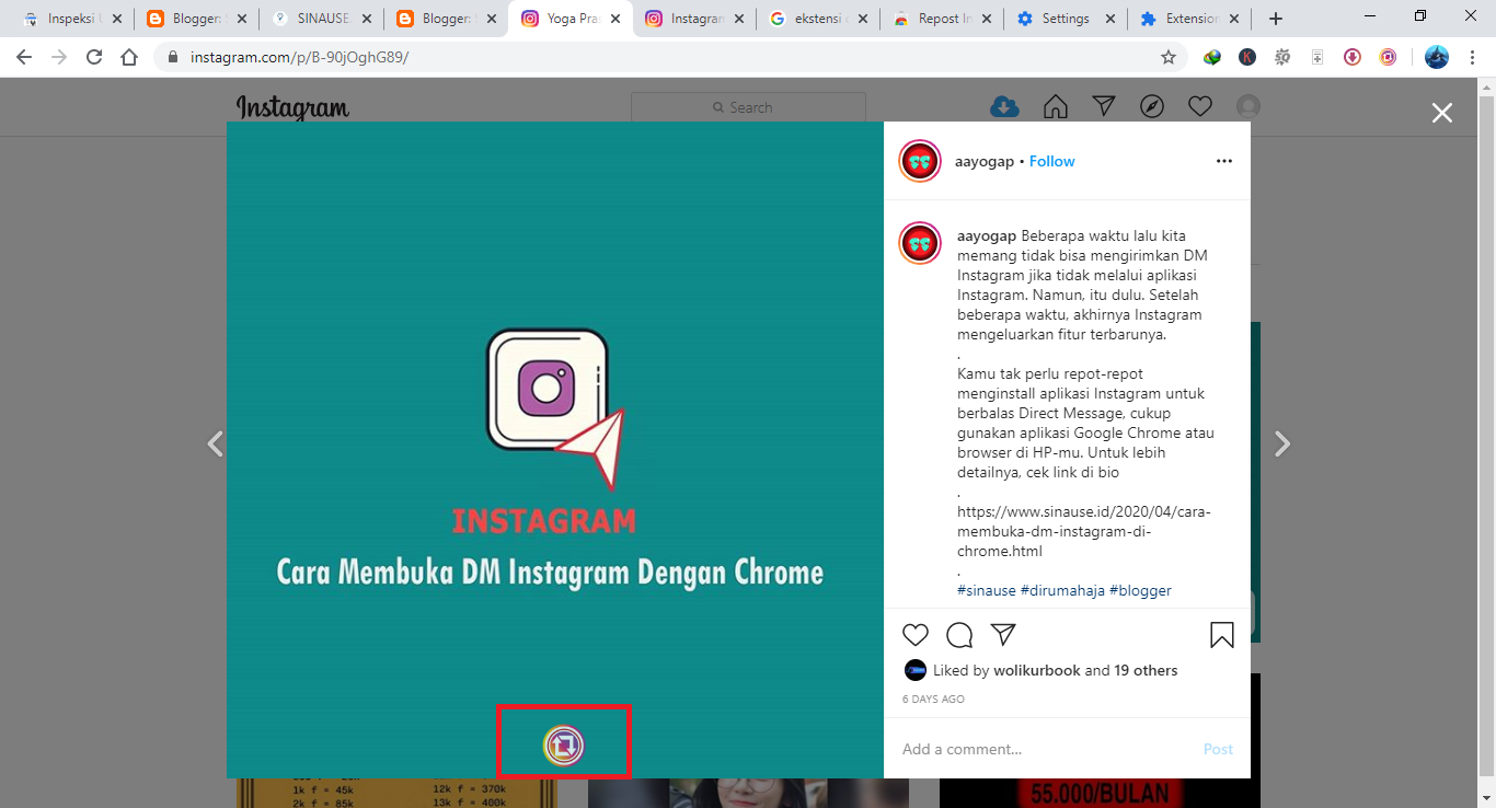 7+ Cara Repost Postingan Instagram, Gampang Banget - SINAUSE.ID