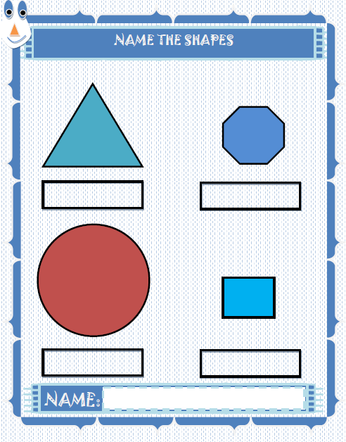 A Place For Kindergarteners: Geometry - Learn to recognise shapes