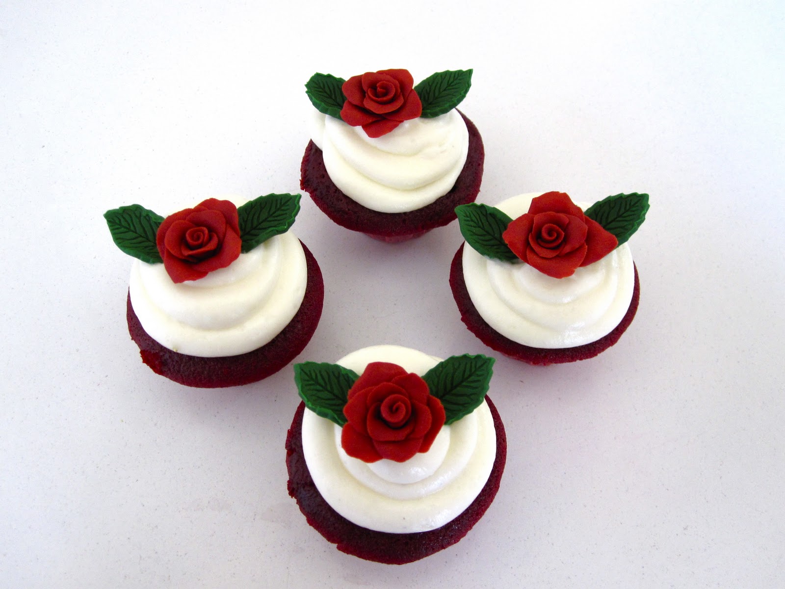 Red Velvet Rose Water Cupcakes - The Lindsay Ann