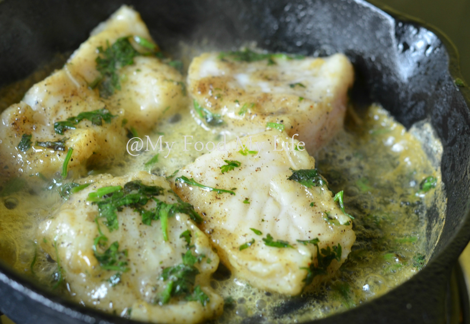 My Food My Life : Grilled Fish with Spinach - Weeknight meal ideas