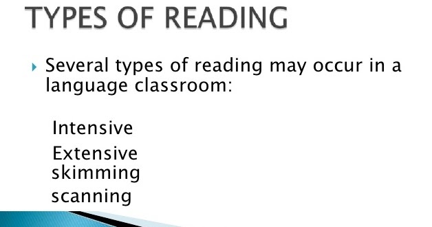 Reading এর প্রকারভেদ - English Grammar A To Z