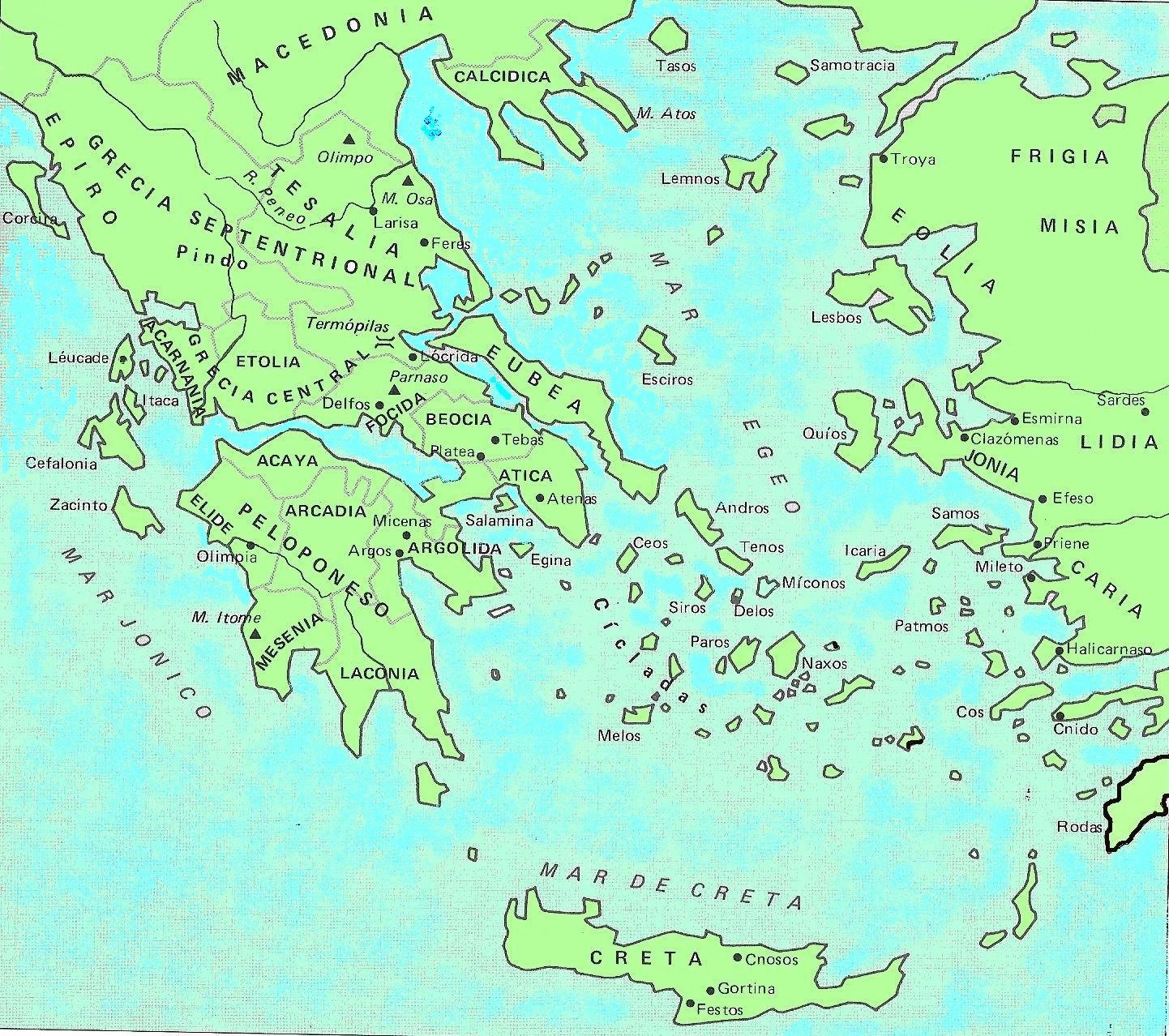 alfabeta: mapas de Grecia antigua