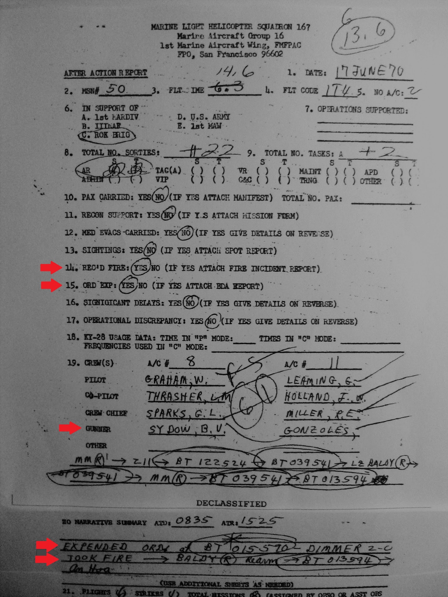 Air Medal and After Action Report