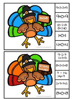 Classroom Freebies Too: Thanksgiving Properties of Addition