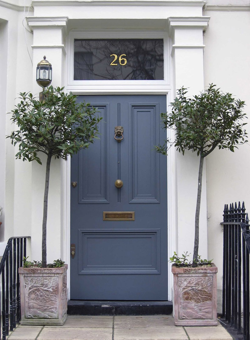 40 examples of colored entrance doors - Lady's Houses