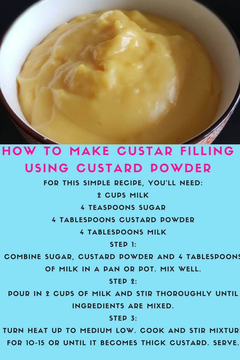 BAKING TIPS: HOW TO MAKE CUSTARD WITH CUSTARD POWDER