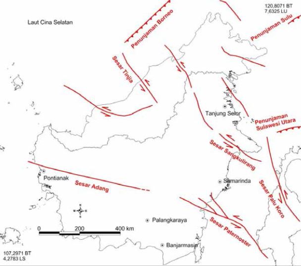 Amankah Pulau Kalimatan dari Gempa??