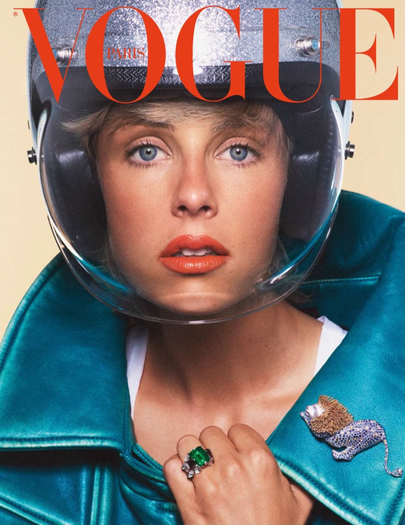 Vogue Paris has models wearing precious gems for October 2018