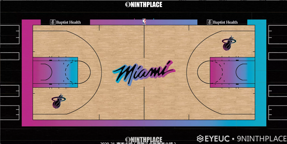 NBA 2K14 All 2020-2021 NBA City Courts Pack by NinthPlace [FOR 2K14]