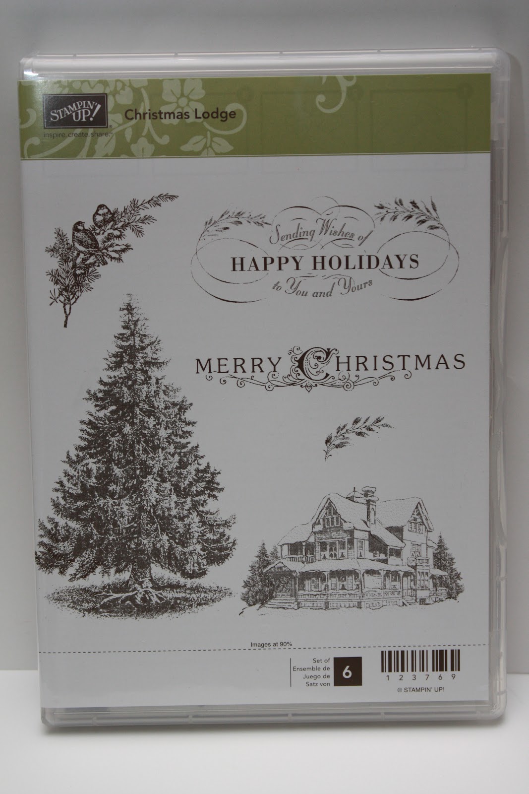 The Pursuit of Stampin'ess: Christmas Lodge Christmas card by Stampin ... The Pursuit of Stampin'ess: Christmas Lodge Christmas card by Stampin ...