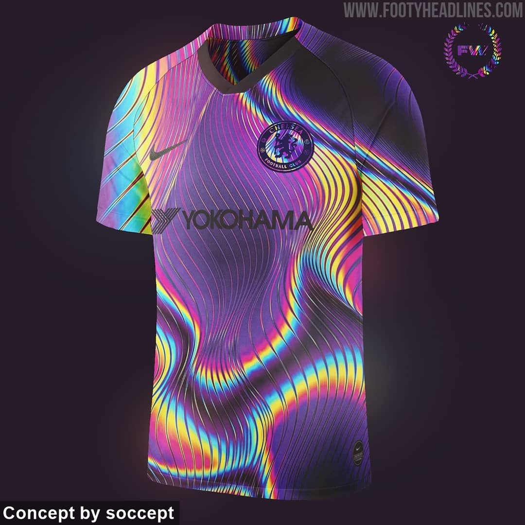 Highly Popular: Iridiscent Nike Chelsea Jersey - Fake Based On Concept ...