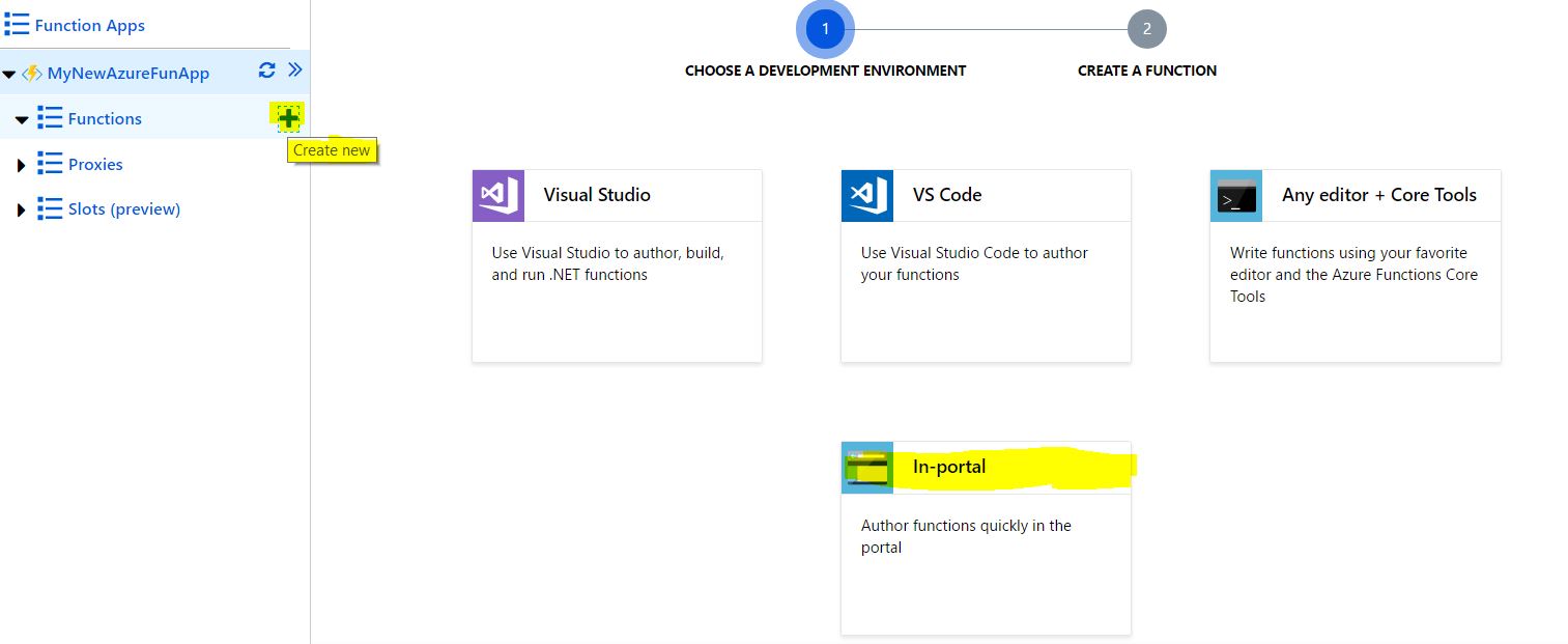 Azure Function Using Portal | C#.NET,SQL Server and Microsoft Azure