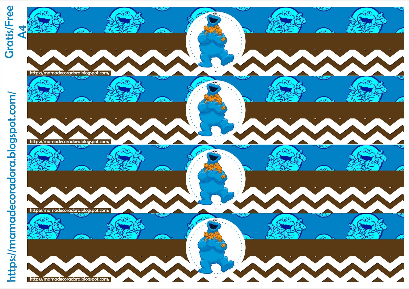 Mamá Decoradora: Kit imprimible Monstruo Come Galletas