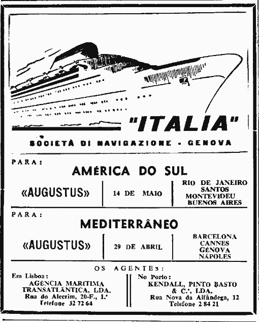 SHIPS & THE SEA - BLOGUE dos NAVIOS e do MAR: AUGUSTUS and GIULIO CESARE