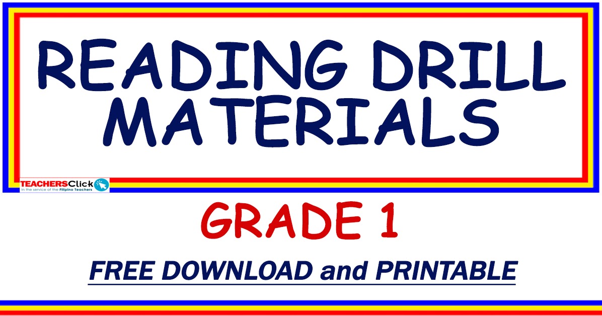 READING DRILL MATERIALS For GRADE 1 Free Download DepEd Click reading-drill-materials-for-grade-1-free-download-deped-click