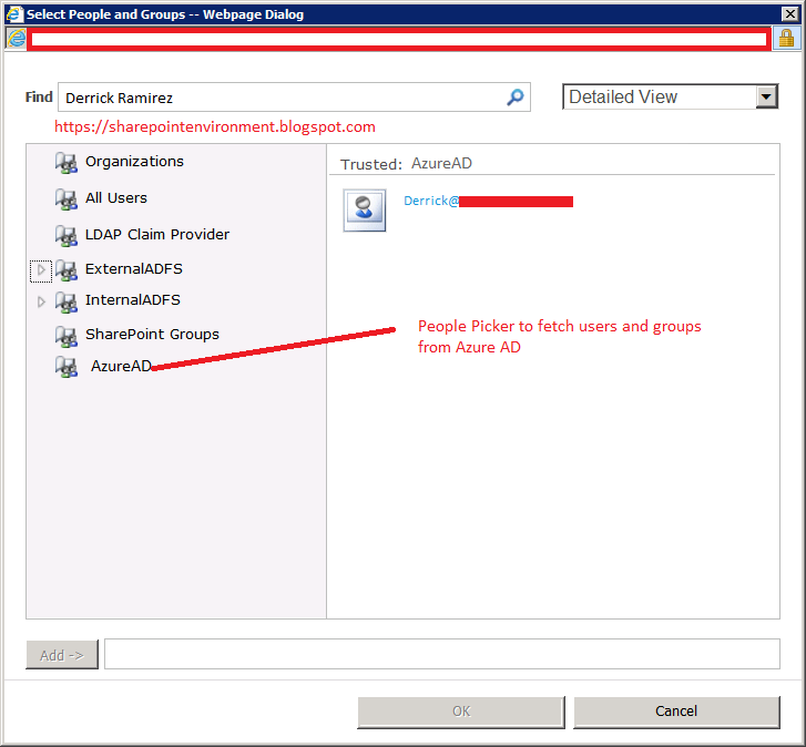 SharePoint: SharePoint On premises People Picker with Azure AD Graph Api