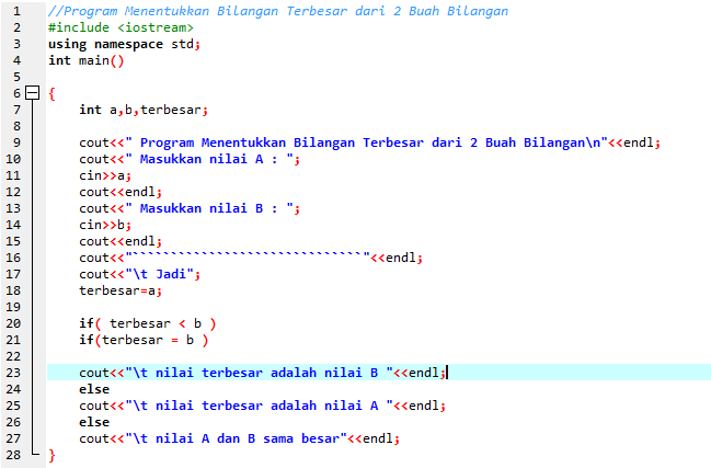 Triker : Kumpulan Contoh Program C++ Sederhana