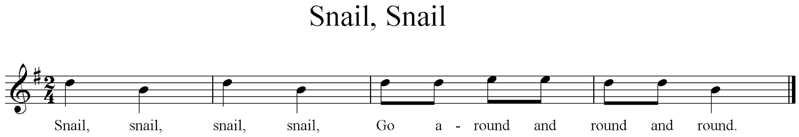 Snail, Snail and Snail Mail - Music a la Abbott - Amy Abbott - Kodály ...