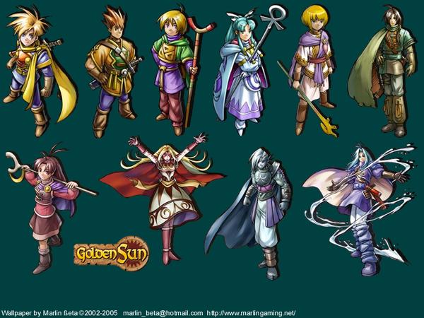 Life Full of Surprise: Golden Sun 1,2 & 3 Characters