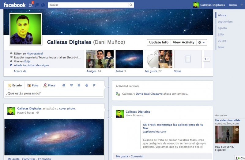 Global IP: Perfil Facebook - Evolución