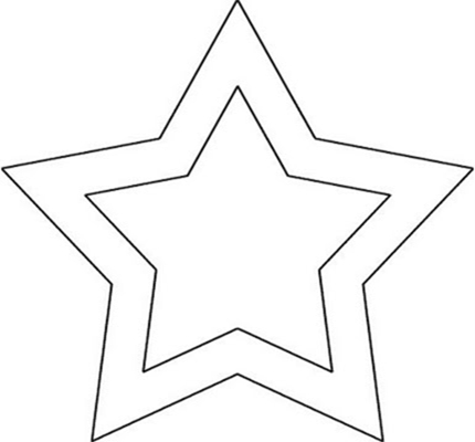 Molde de Estrela - 43 Modelos Incríveis para você Imprimir e Baixar