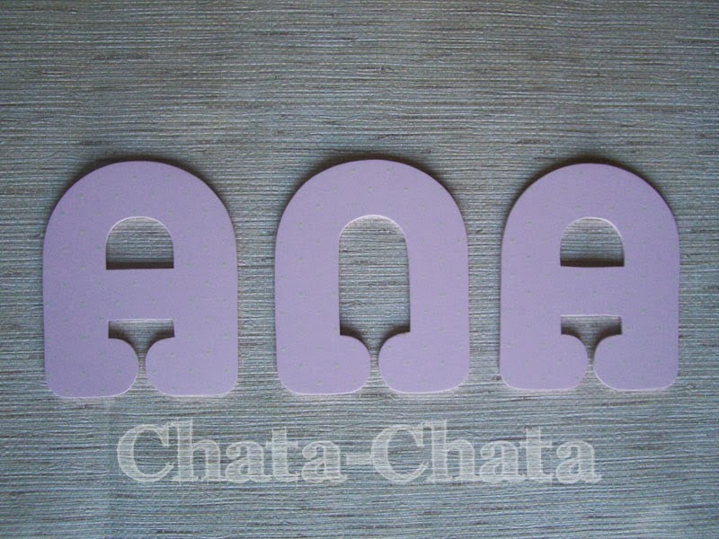 Chata-chata. Decoración infantil: LETRAS PARA ANA