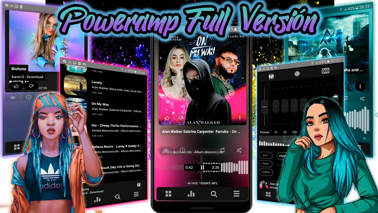 POWERAMP MUSIC PLAYER APK MOD PARA ANDROID [PREMIUM] | LA MEJOR APP DE ...