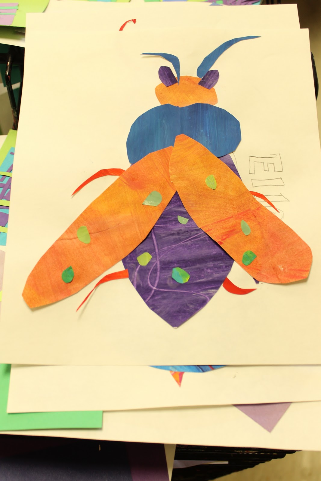 Exploring Art-Education: Eric Carle Collage Very Inspiring Insects