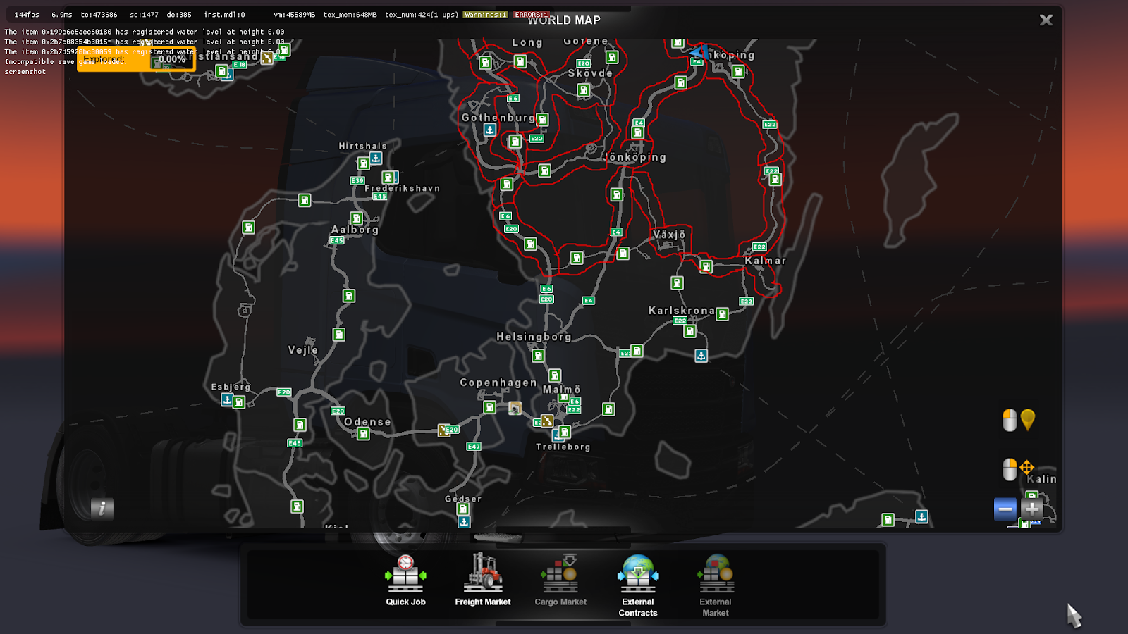 MHAPro map: MHAPro and ETS2