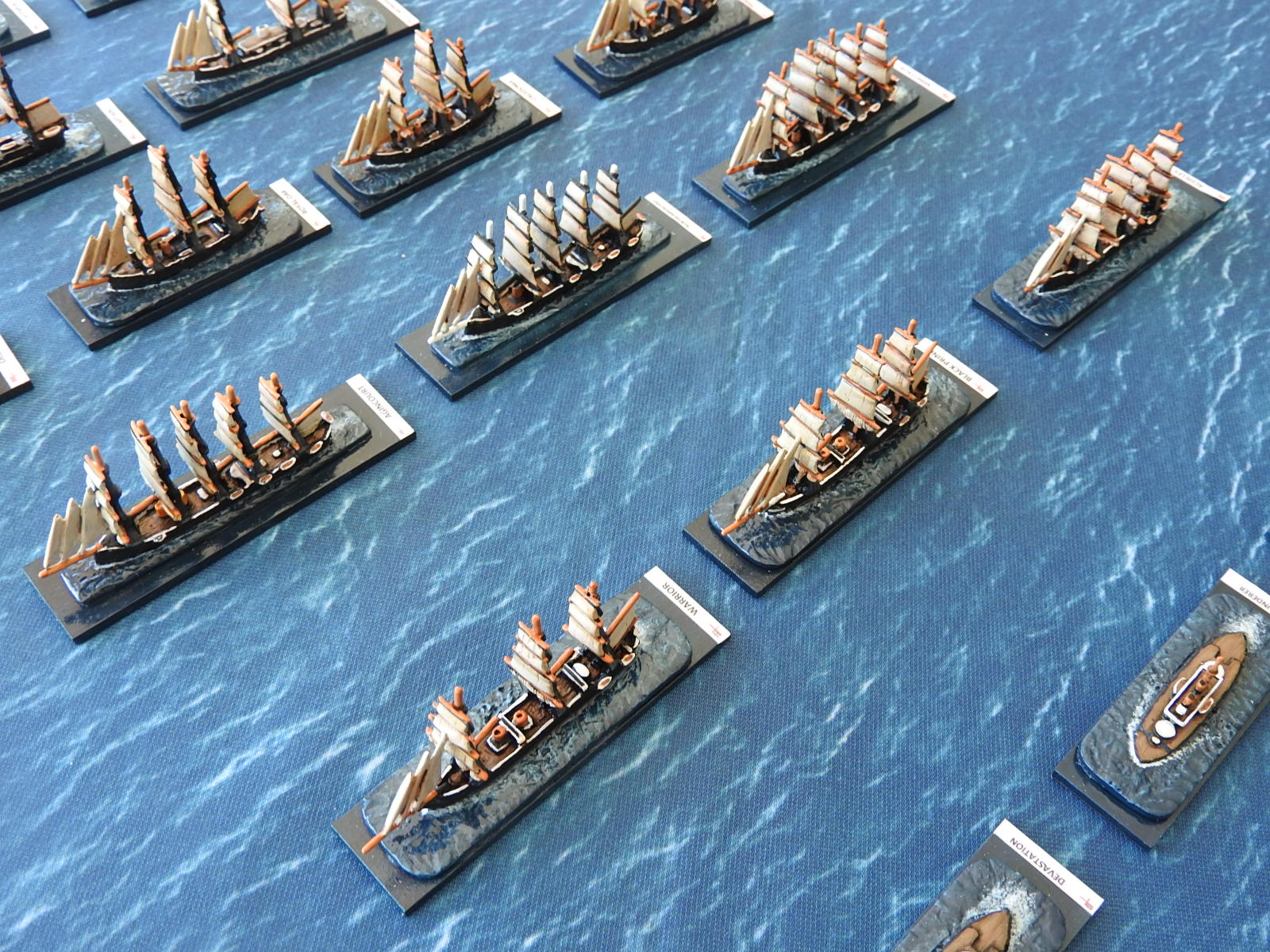 Jim's Wargames Workbench: Victorian Ironclad Naval Fleet Review
