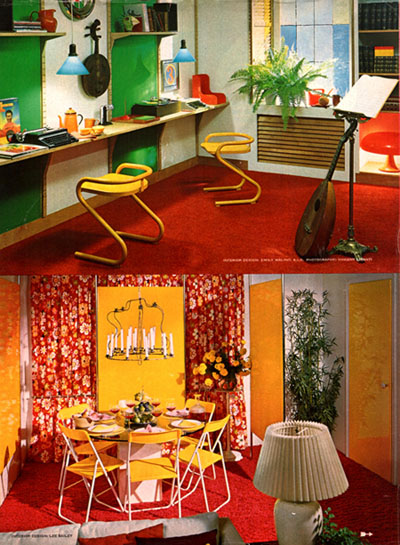 Garish Rooms of the 70s - Go Retro!