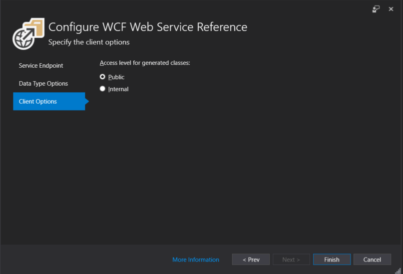 Net Core Add Wcf Reference