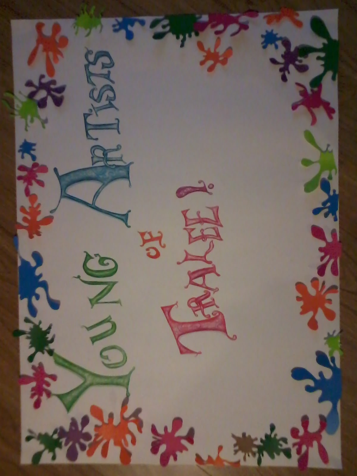 Teen Art Exhibitions: Poster Making- easy to follow steps!