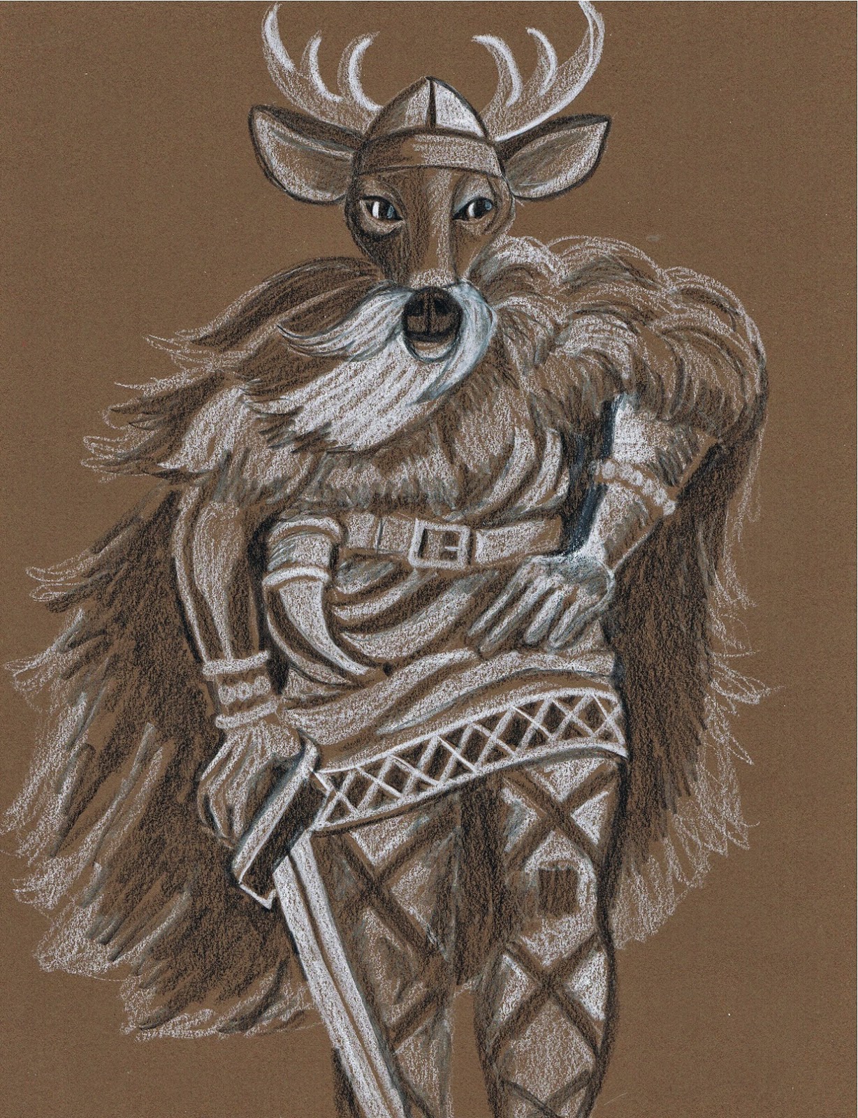 Louann Mattes Brown: July 7: Animals with a Twist: Viking Deer