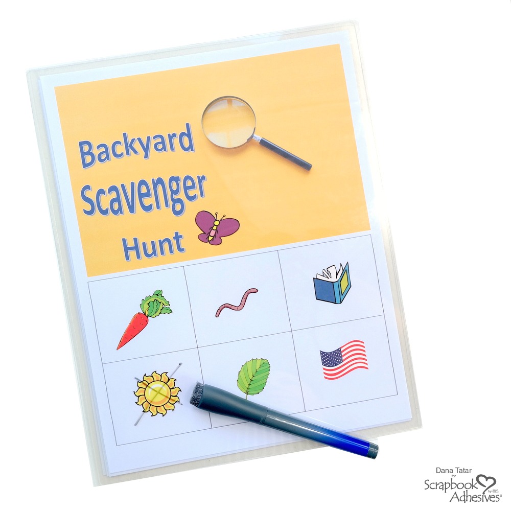 DIY Backyard Scavenger Hunt Scrapbook Adhesives By 3L diy-backyard-scavenger-hunt-scrapbook-adhesives-by-3l