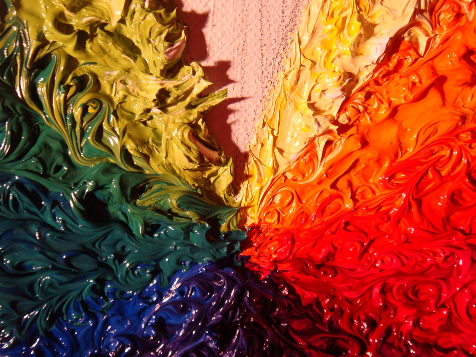 Tasty Paintings: First Attempt at a Color Wheel Cake